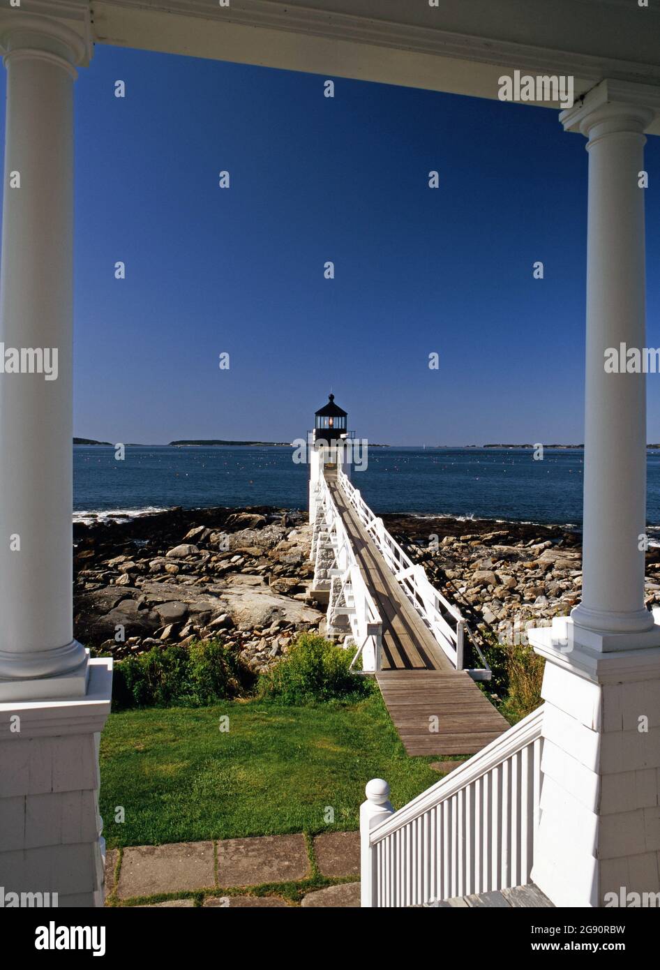 Marshall Point Lighthouse at Port Clyde, Maine Stock Photo - Alamy