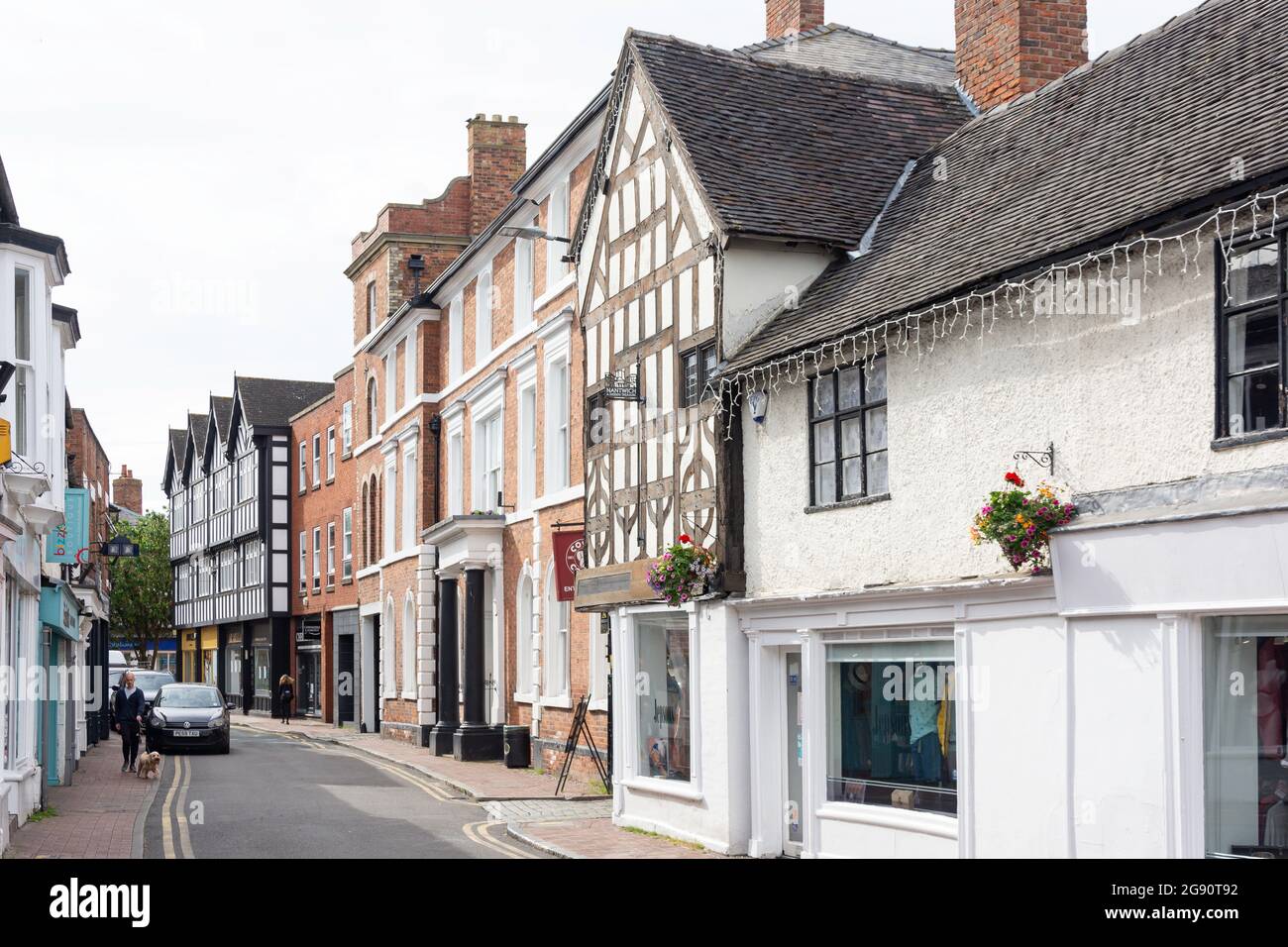 Period buildings, Pillory Street, Nantwich, Cheshire, England, United ...