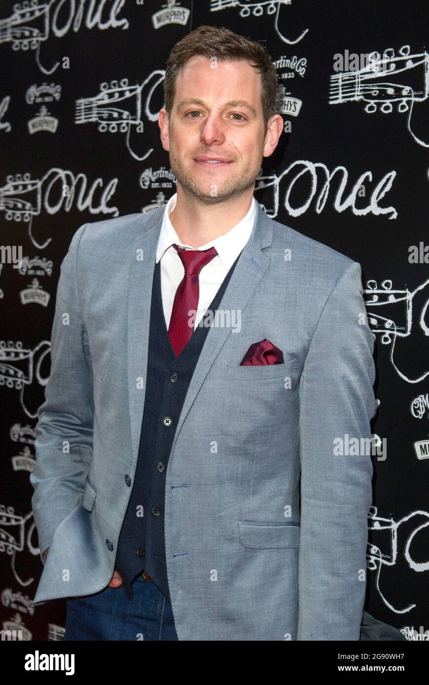 London, UK. Matt Baker at The press night for new musical 'Once', held ...