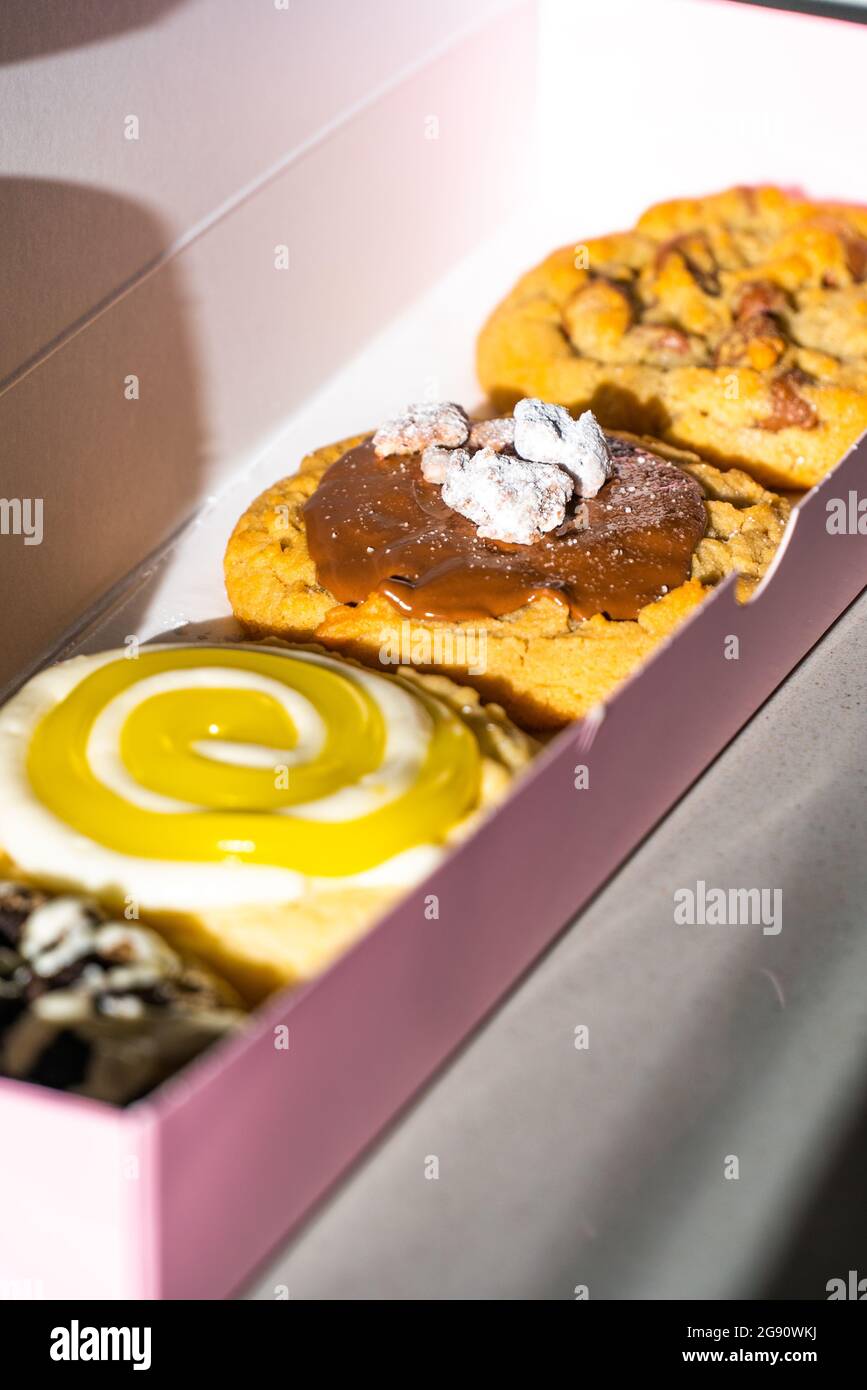 Multi colored cookies hi-res stock photography and images - Alamy