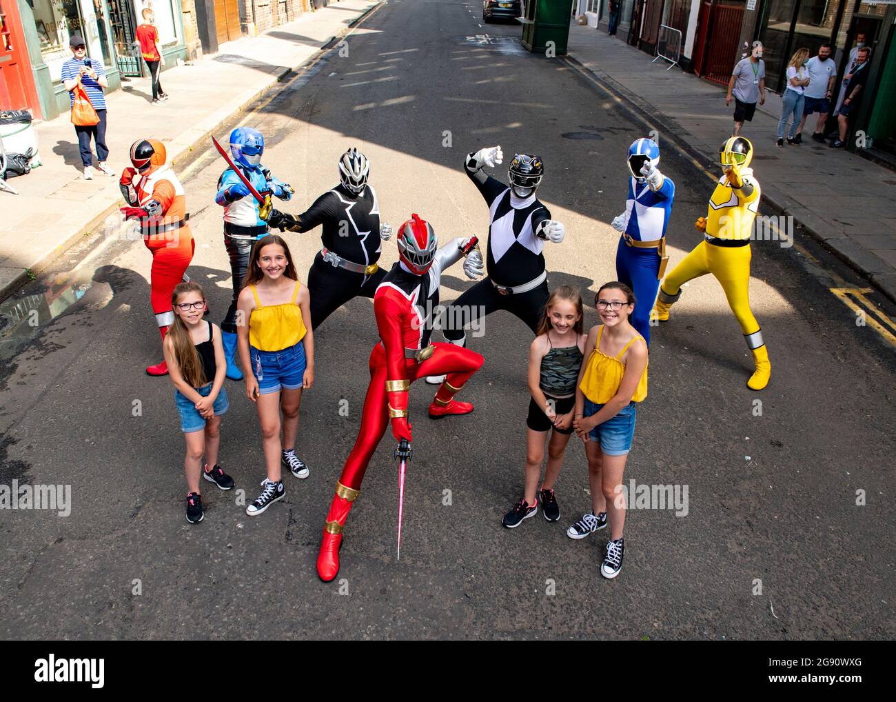 Glasgow, Scotland, UK. 23rd July, 2021. PICTURED: Power Rangers move ...