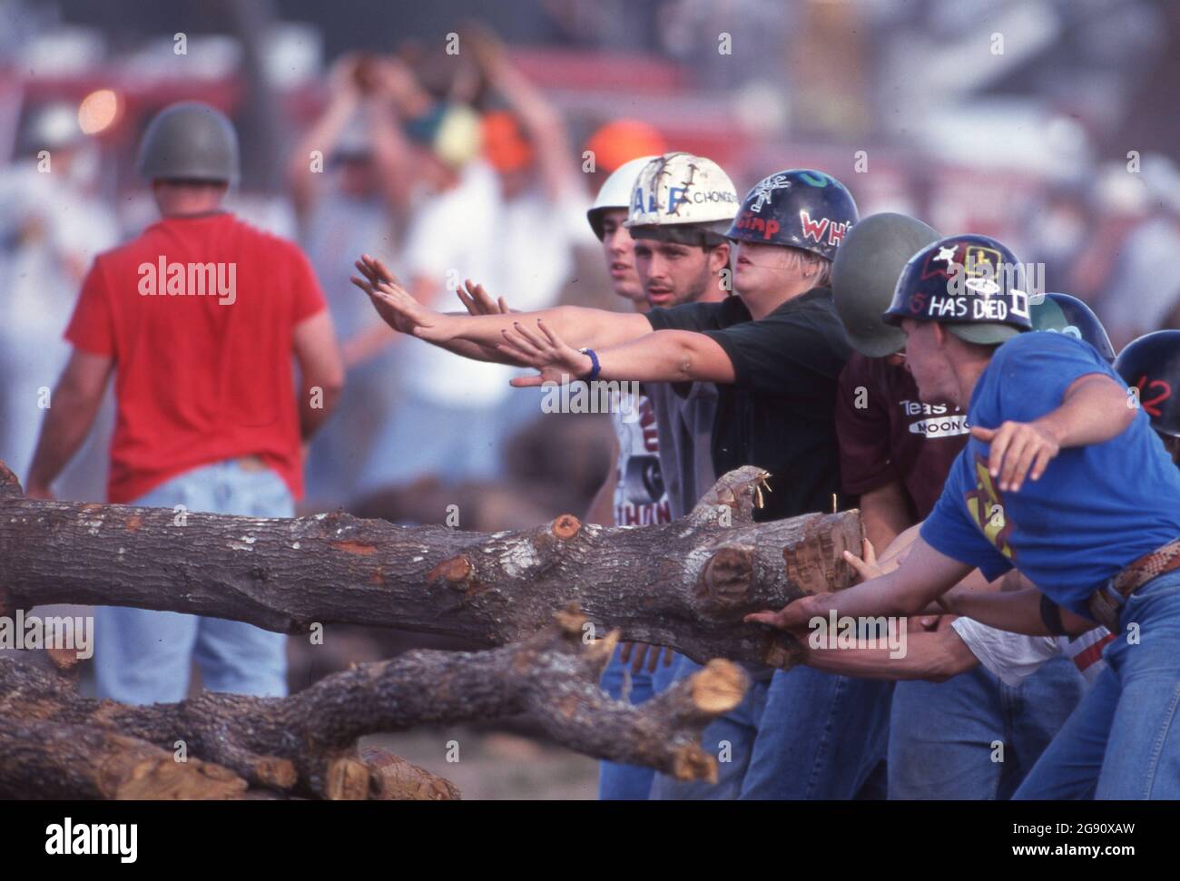 College Station Texas USA, November 18 1999: Students and other ...