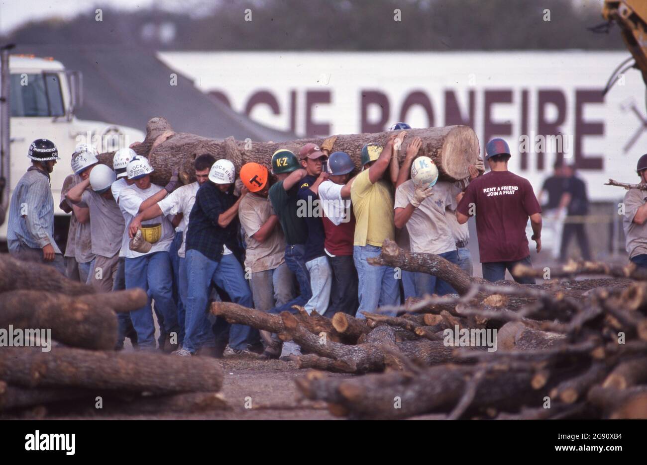 College Station Texas USA, November 18 1999: Students and other ...