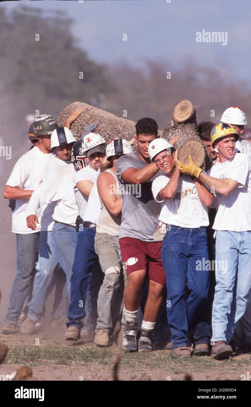 College Station Texas USA, November 18 1999: Students and other ...