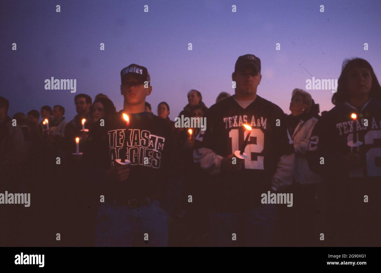 College Station Texas USA, November 18 1999: Students and other ...