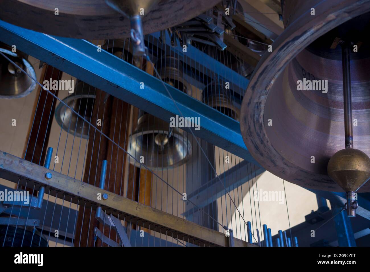 A carillon consists of at least 23 cast bronze, cup-shaped bells. This ...