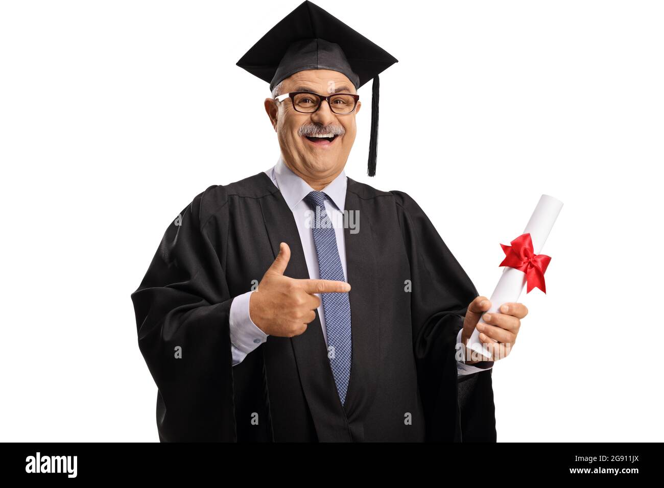 College dean in graduation gown hi-res stock photography and images - Alamy