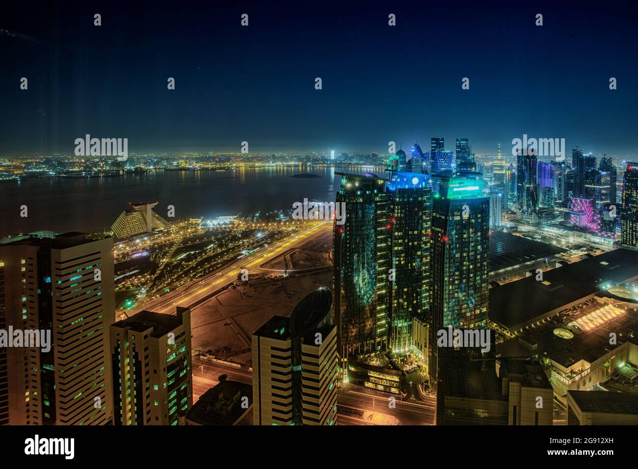 Doha corniche in west hi-res stock photography and images - Alamy