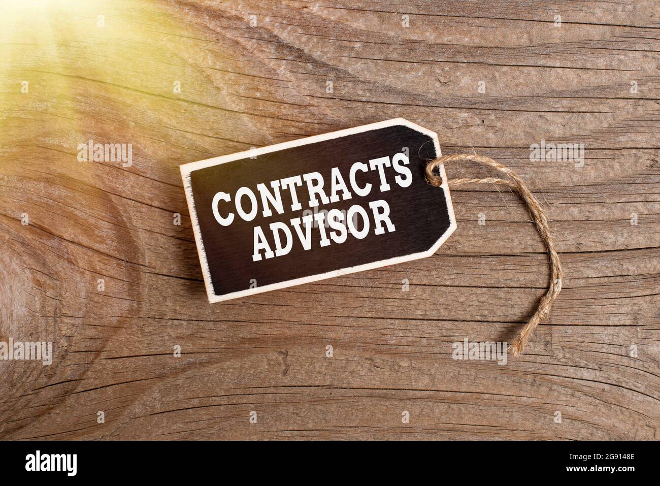 Text sign showing Contracts Advisor. Business concept ensure the ...