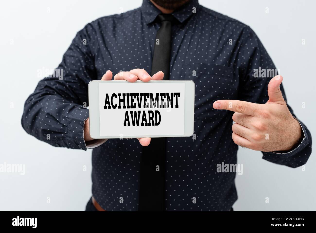 Conceptual caption Achievement Award. Business showcase recognizes ...