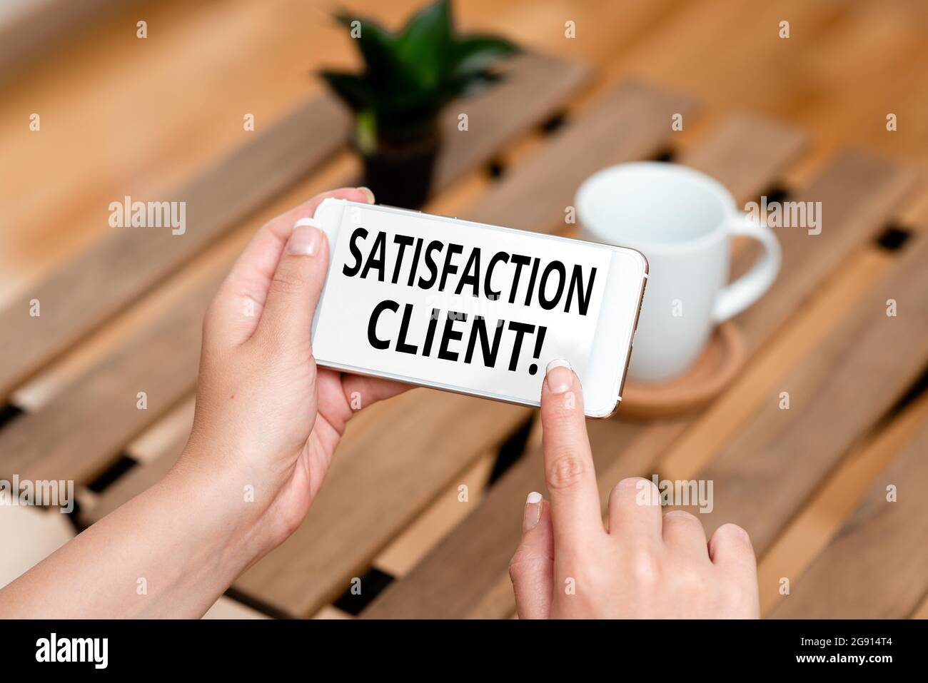 Conceptual display Satisfaction Client. Business approach benefits ...