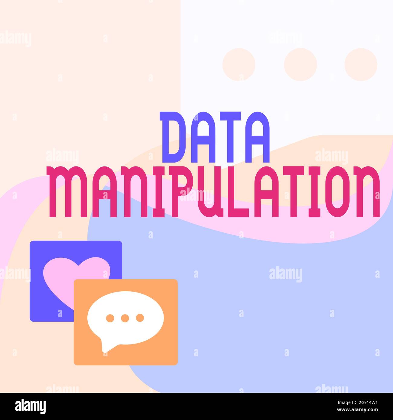 Text showing inspiration Data Manipulation. Business concept the ...