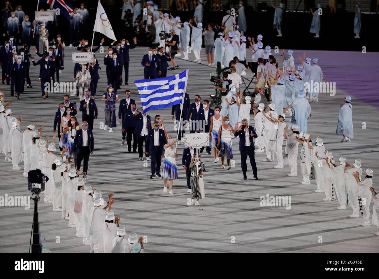 Tokyo, Japan. 23rd July, 2021. Greece at the Opening Ceremony of the ...