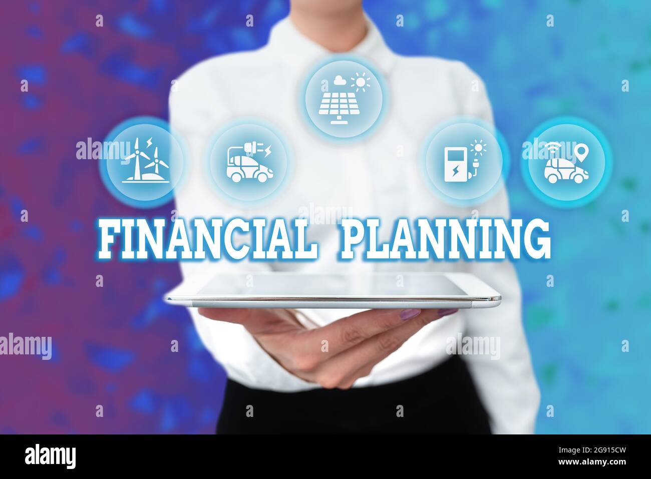 Sign displaying Financial Planning. Concept meaning determining how a ...