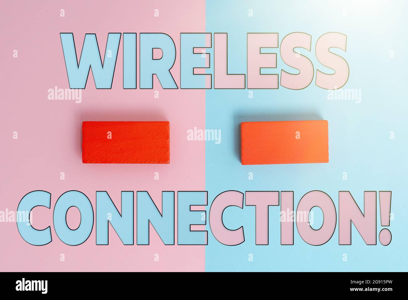 Conceptual caption Wireless Connection. Concept meaning there is no ...