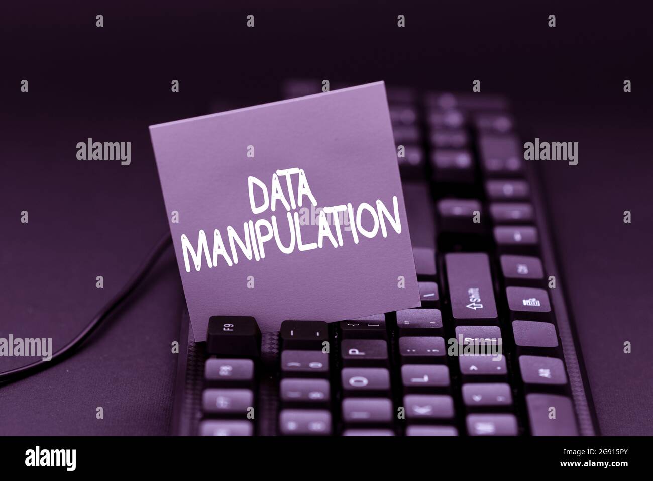 Sign displaying Data Manipulation. Word for the process of changing ...