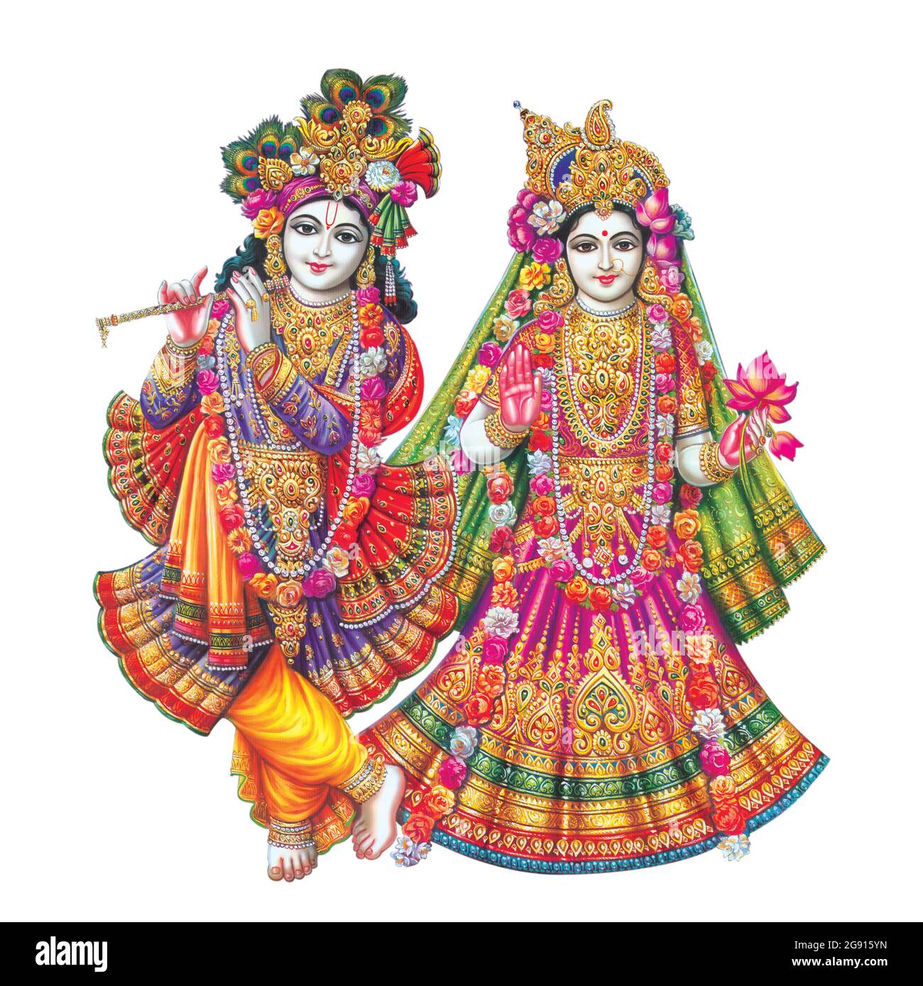 Radhakrishna image Cut Out Stock Images & Pictures - Alamy