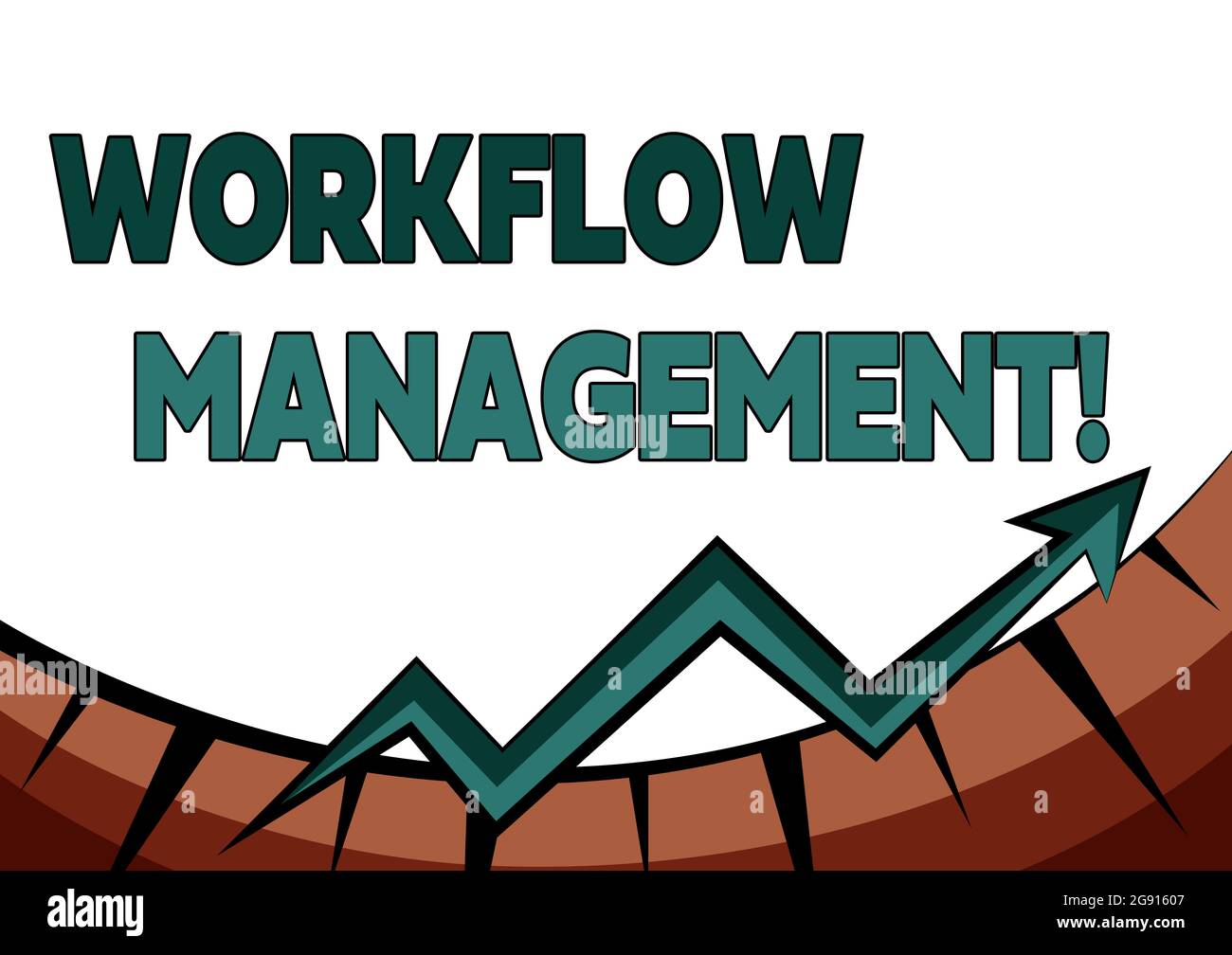 Text Caption Presenting Workflow Management Word Written On The Execution And Automation Of
