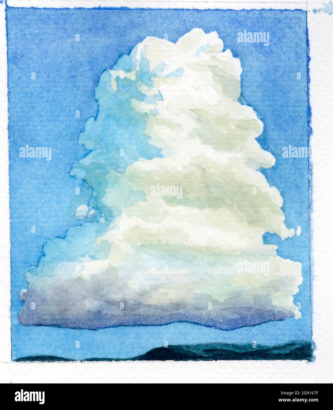 Cumulonimbus cloud, illustration Stock Photo - Alamy