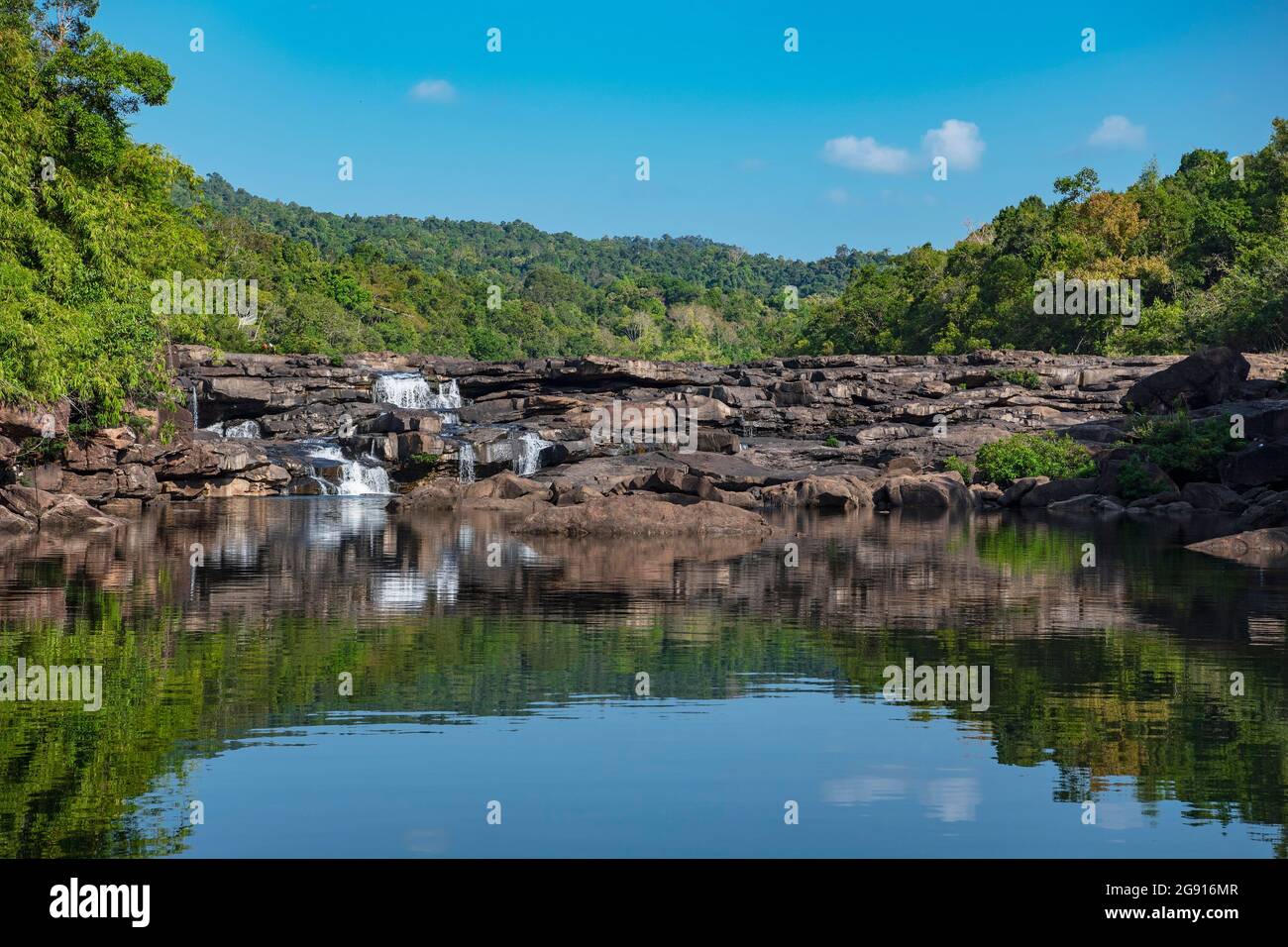 the Tatai river waterfall in Koh Kong province / Cambodia Stock Photo ...