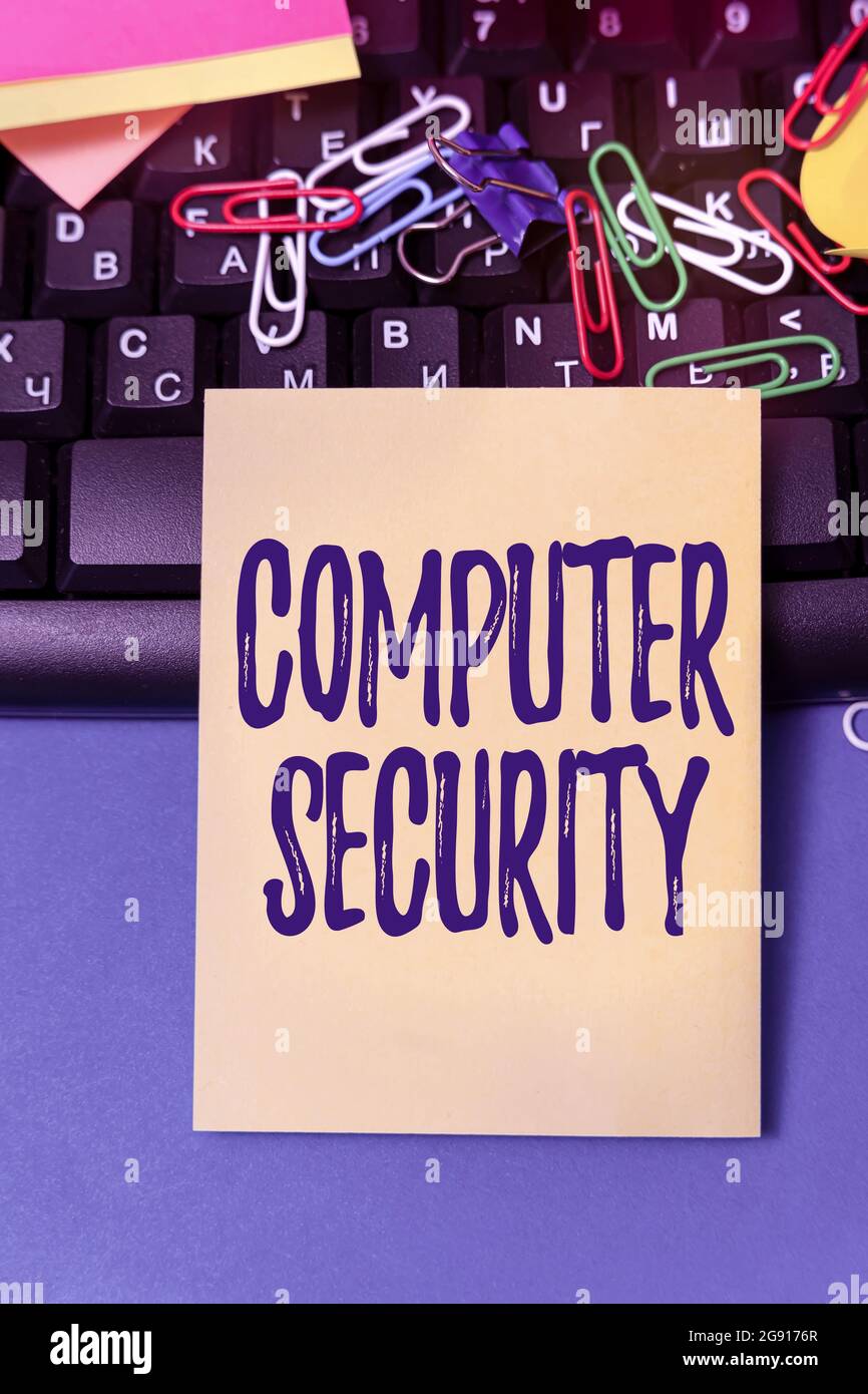 Conceptual display Computer Security. Business idea protection of ...