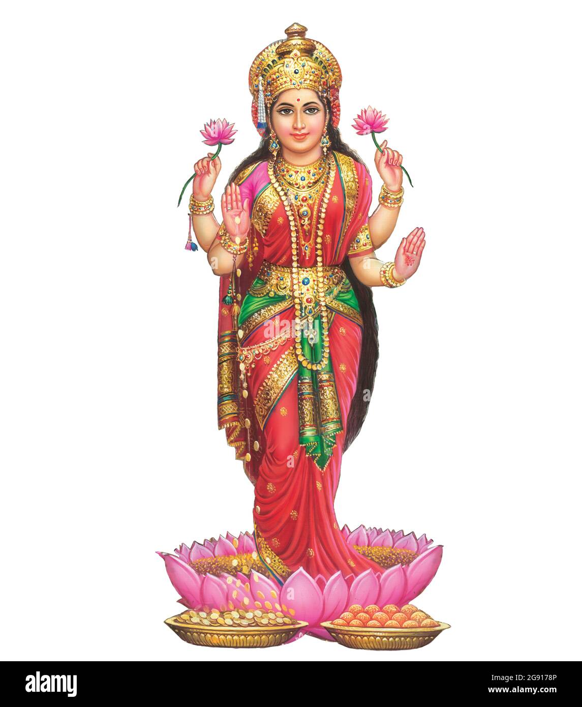 Goddess lakshmi sitting poster hi-res stock photography and images - Alamy