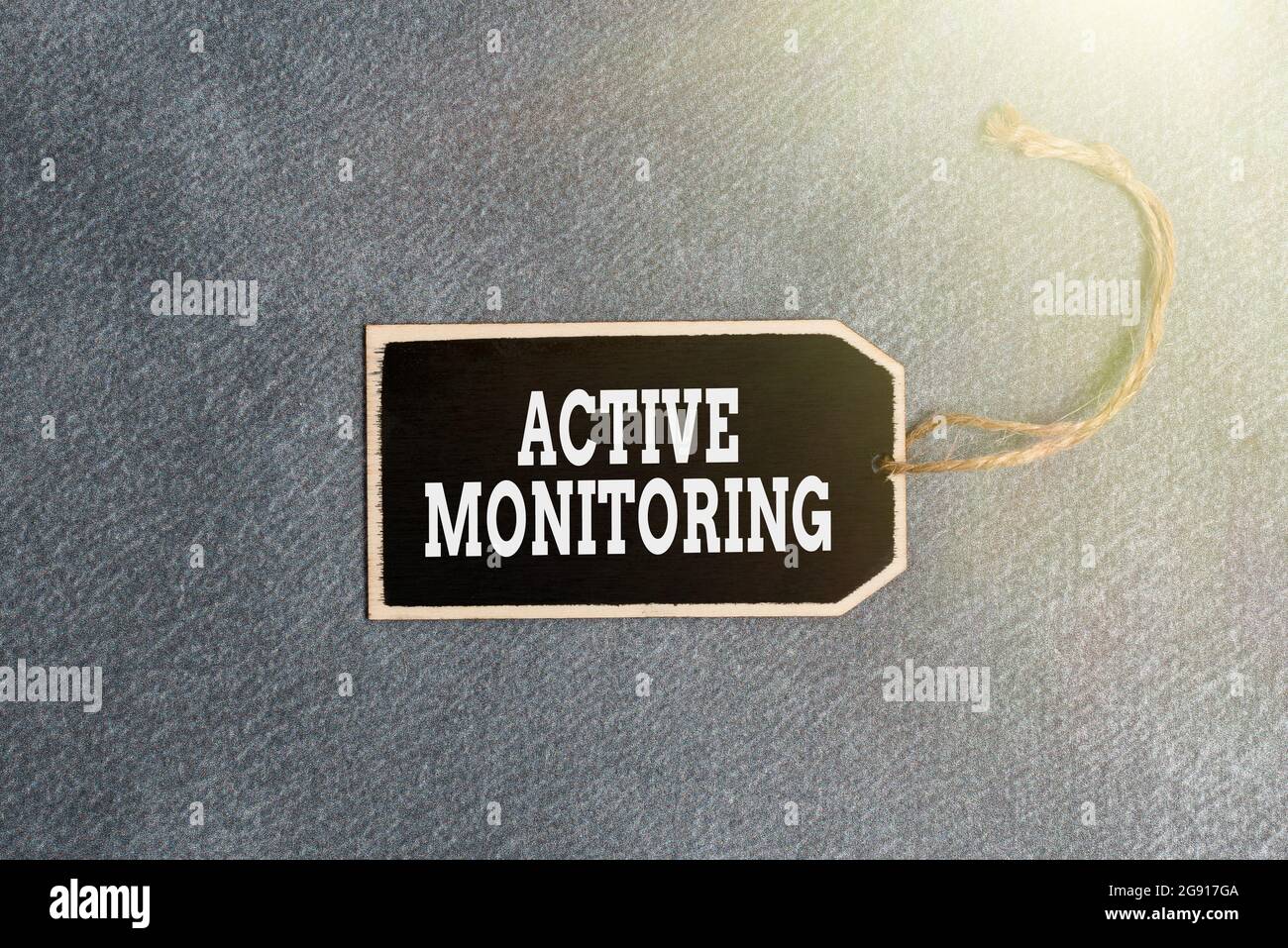 Text showing inspiration Active Monitoring. Word Written on person ...