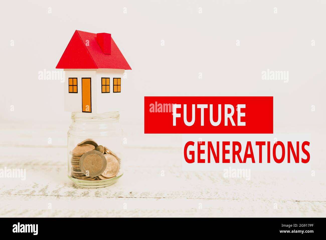 Conceptual display Future Generations. Concept meaning generations to ...
