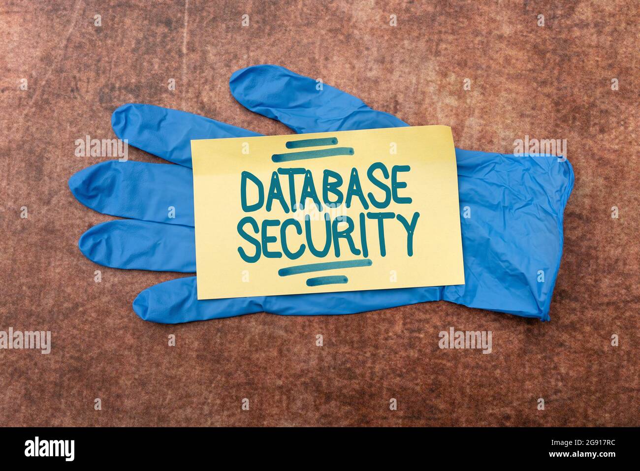 Conceptual caption Database Security. Concept meaning security controls to protect databases ...