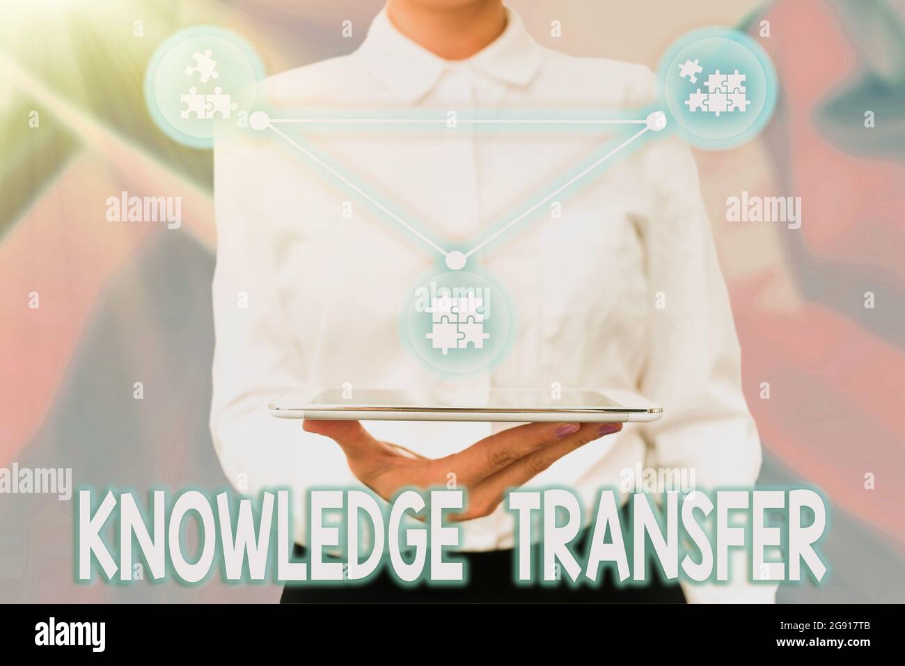 Handwriting text Knowledge Transfer. Conceptual photo sharing or ...