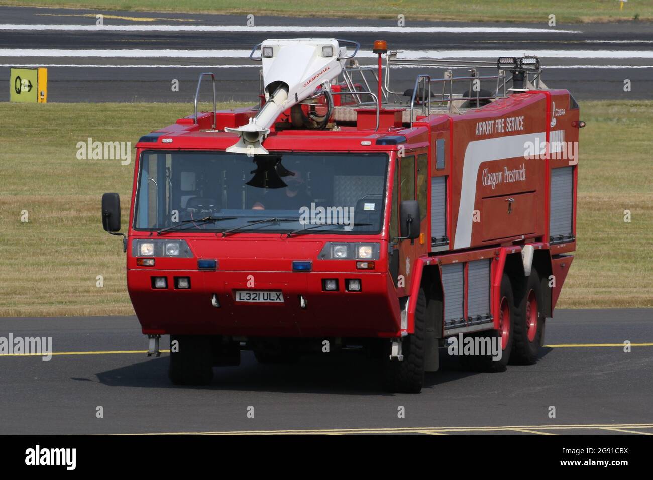 L321 ULX, a Carmichael Cobra operated by the Glasgow Prestwick Airport ...