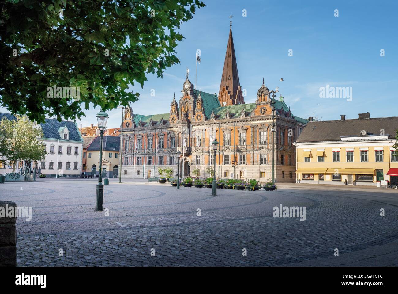 Malmo Town Hall (Radhus) at Stortorget Square - Malmo, Sweden Stock ...