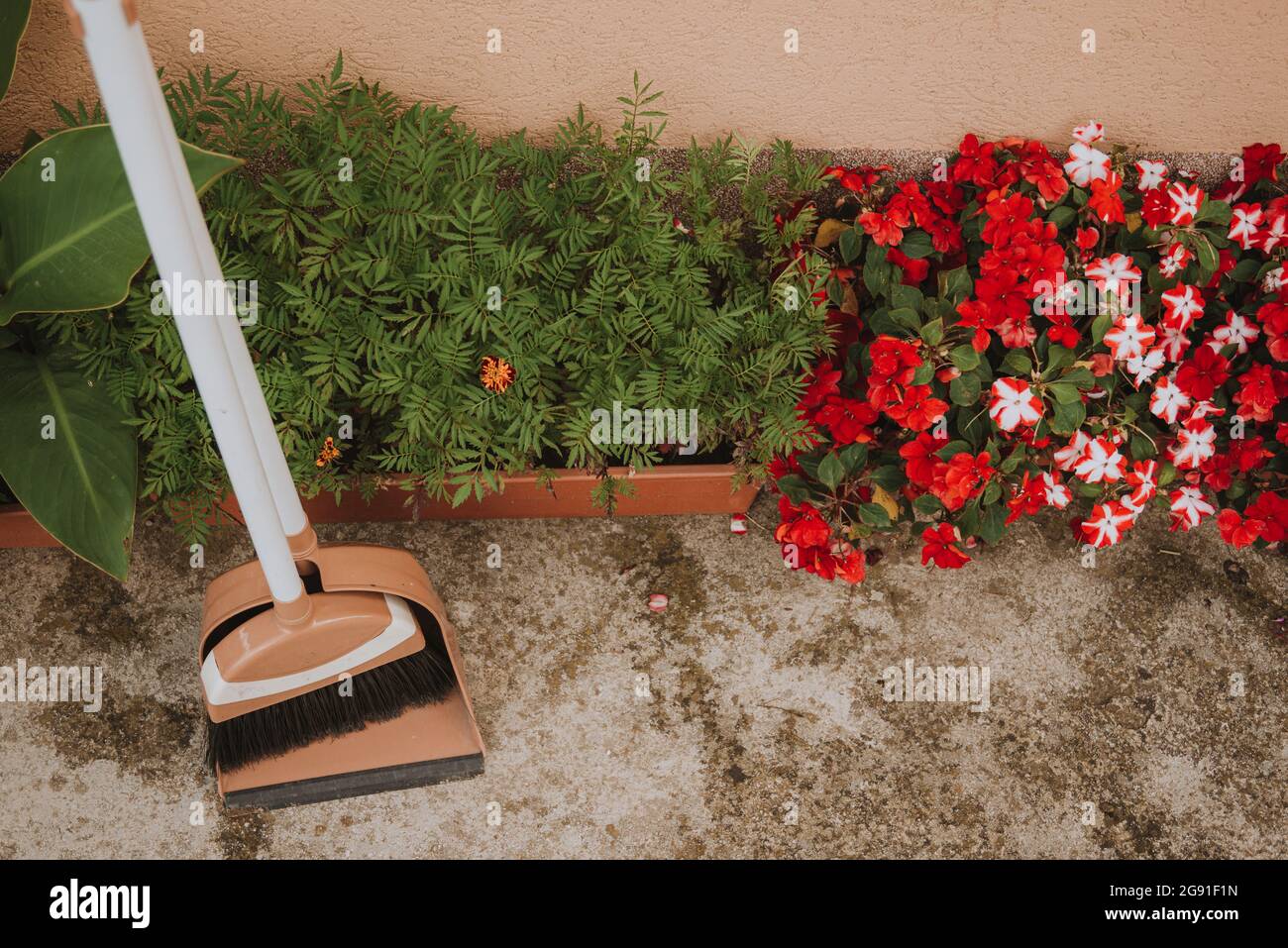 spring cleaning around the house garden Stock Photo - Alamy
