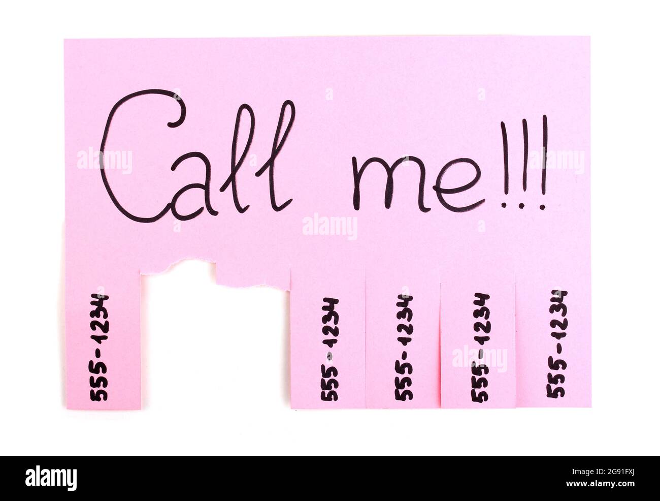 Color advertisement call Stock Photo - Alamy