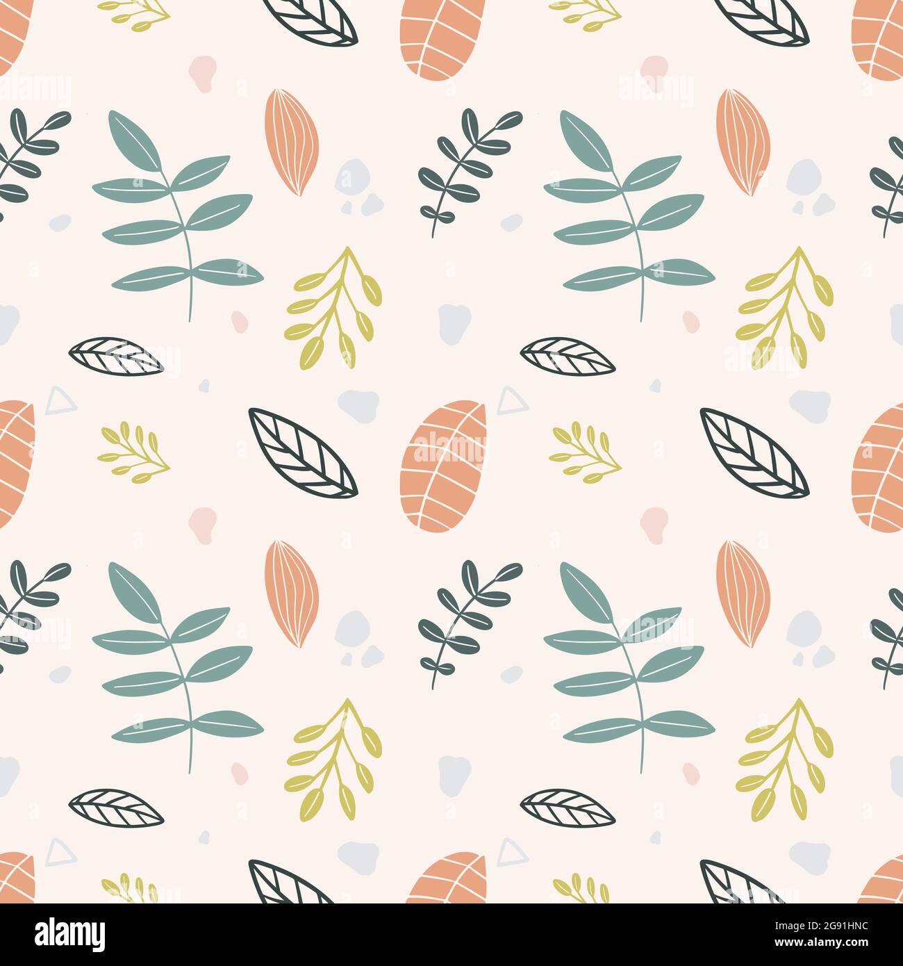 collection set of leaf plants pattern Stock Vector Image & Art - Alamy