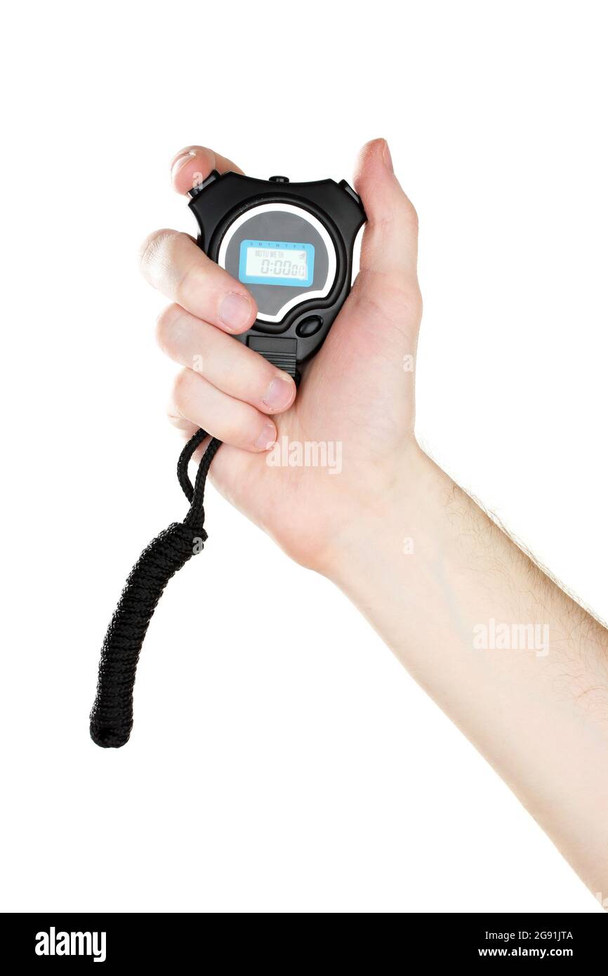 Hand held stop watch hi-res stock photography and images - Alamy