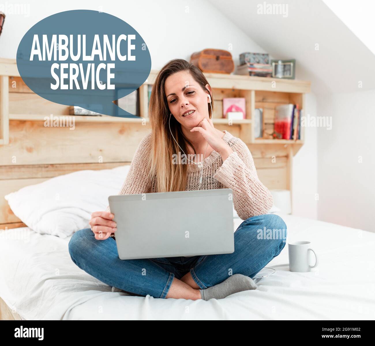 Handwriting text Ambulance Service. Business overview emergency ...