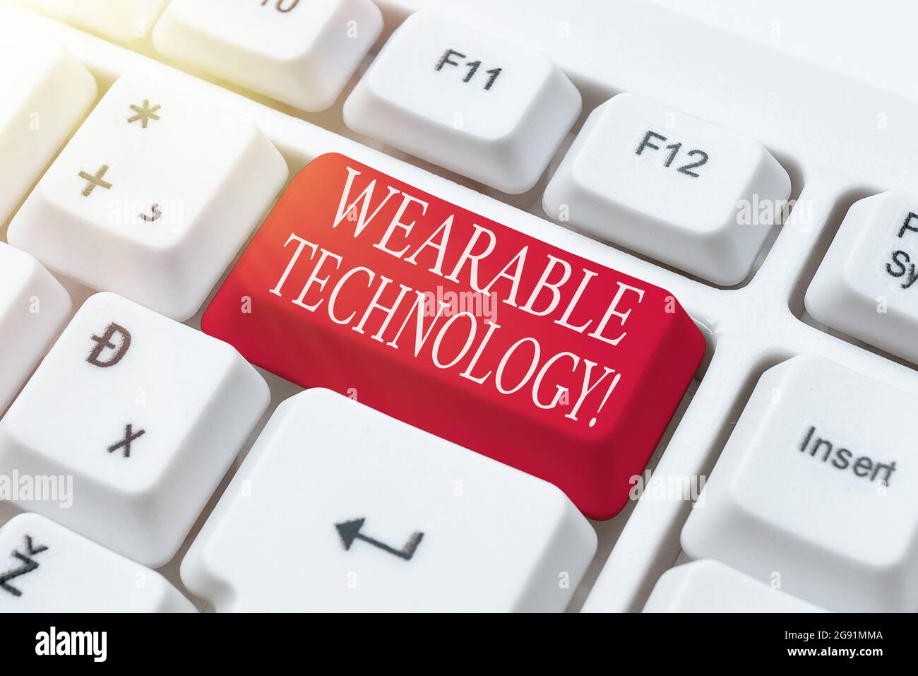 Hand writing sign Wearable Technology. Internet Concept electronic ...