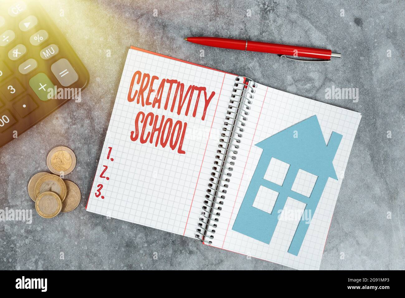 Conceptual caption Creativity School. Word Written on students are able ...