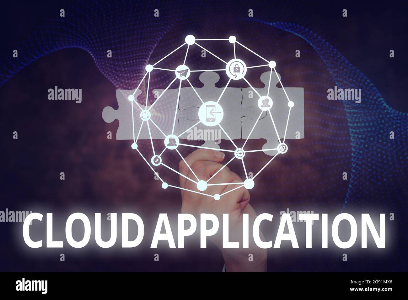 Conceptual caption Cloud Application. Word Written on the software ... Conceptual caption Cloud Application. Word Written on the software ...
