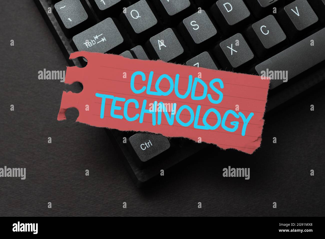 Hand writing sign Clouds Technology. Conceptual photo resources ...