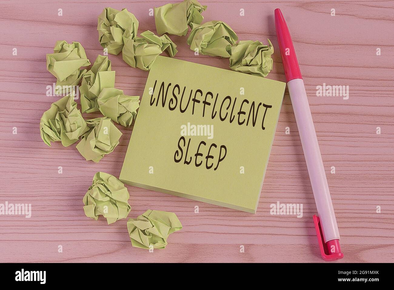 Sign displaying Insufficient Sleep. Word for condition of not having ...