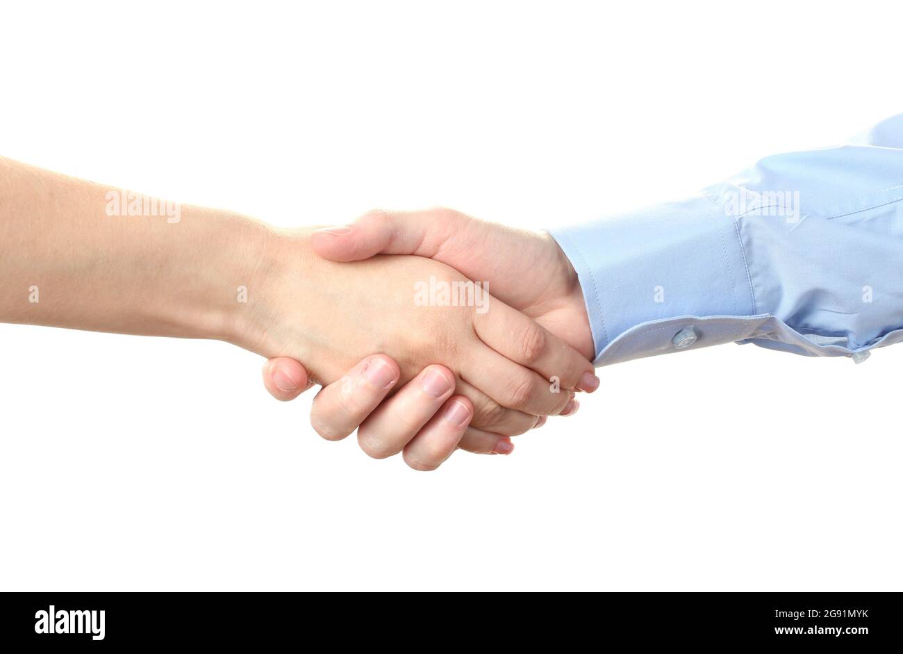 handshake isolated on white Stock Photo - Alamy