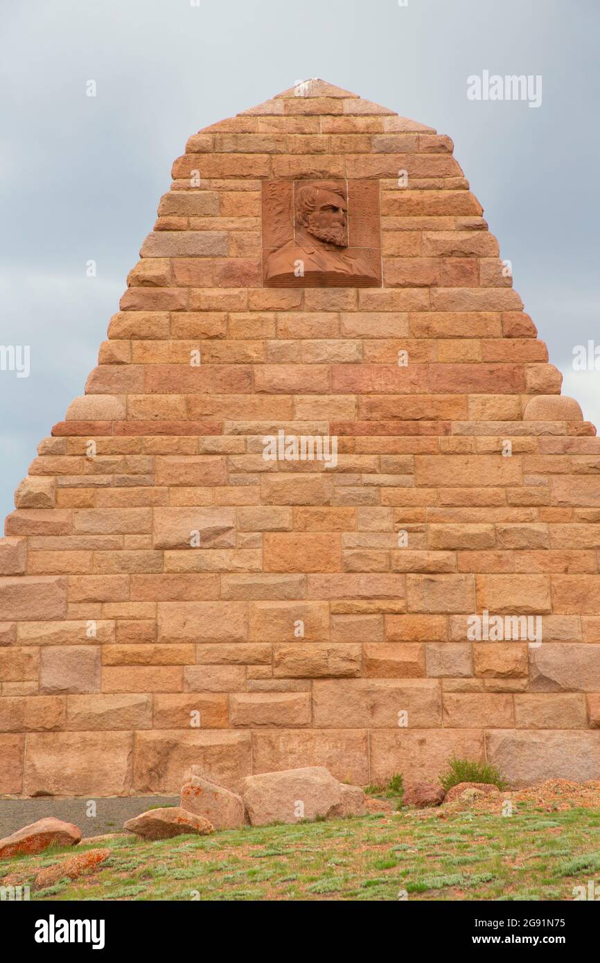 Ames Monument, Ames Monument State Historic Site, Wyoming Stock Photo ...