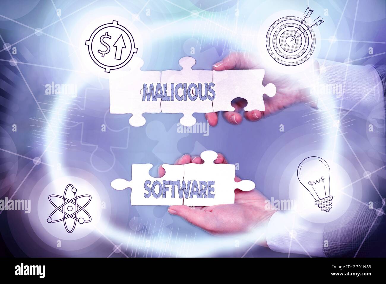 Conceptual display Malicious Software. Business showcase the software ...