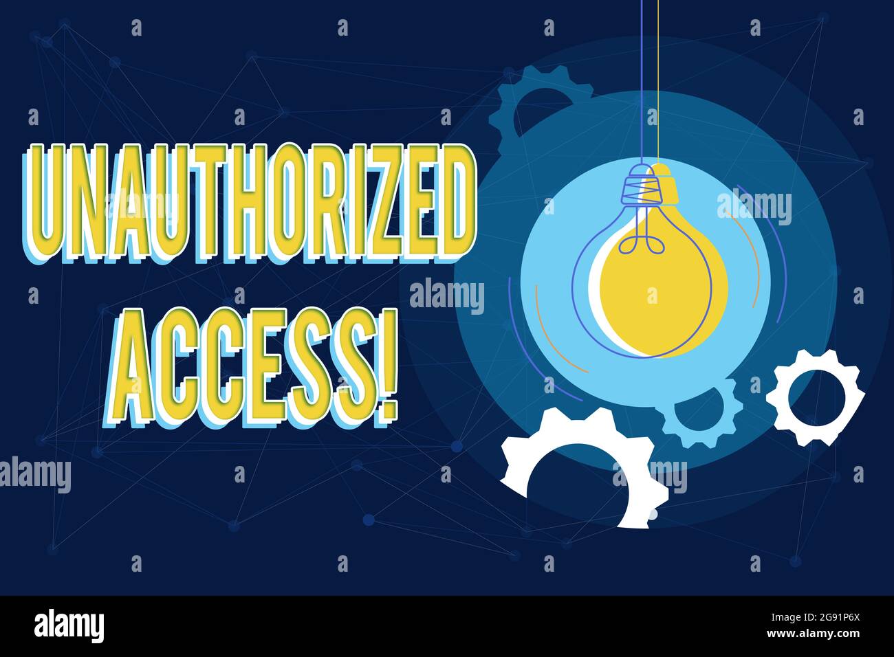 Conceptual caption Unauthorized Access. Internet Concept use of a ...