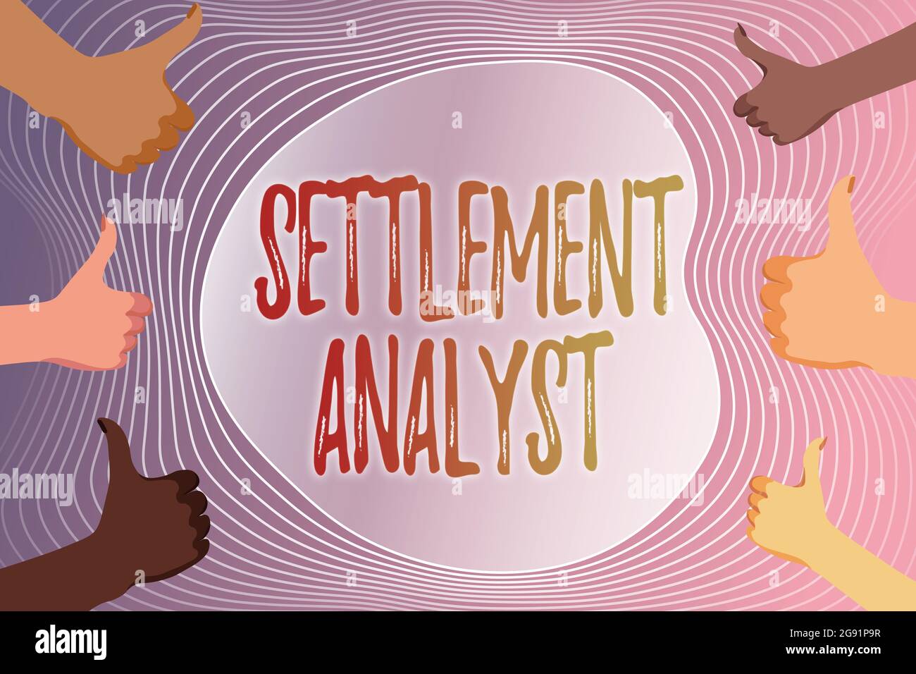 Writing Displaying Text Settlement Analyst Word Written On Negotiate
