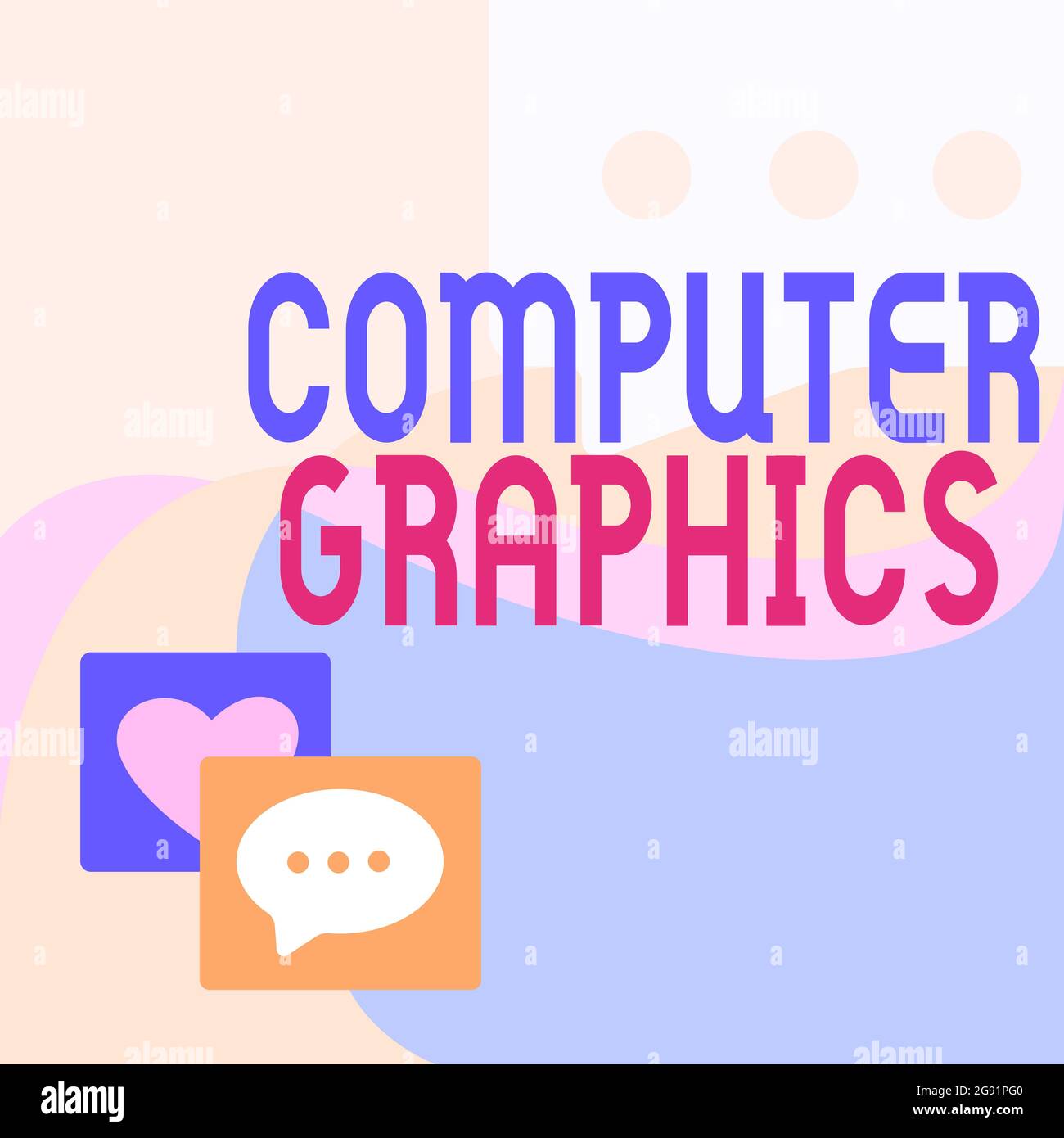Conceptual display Computer Graphics. Business showcase visual ...