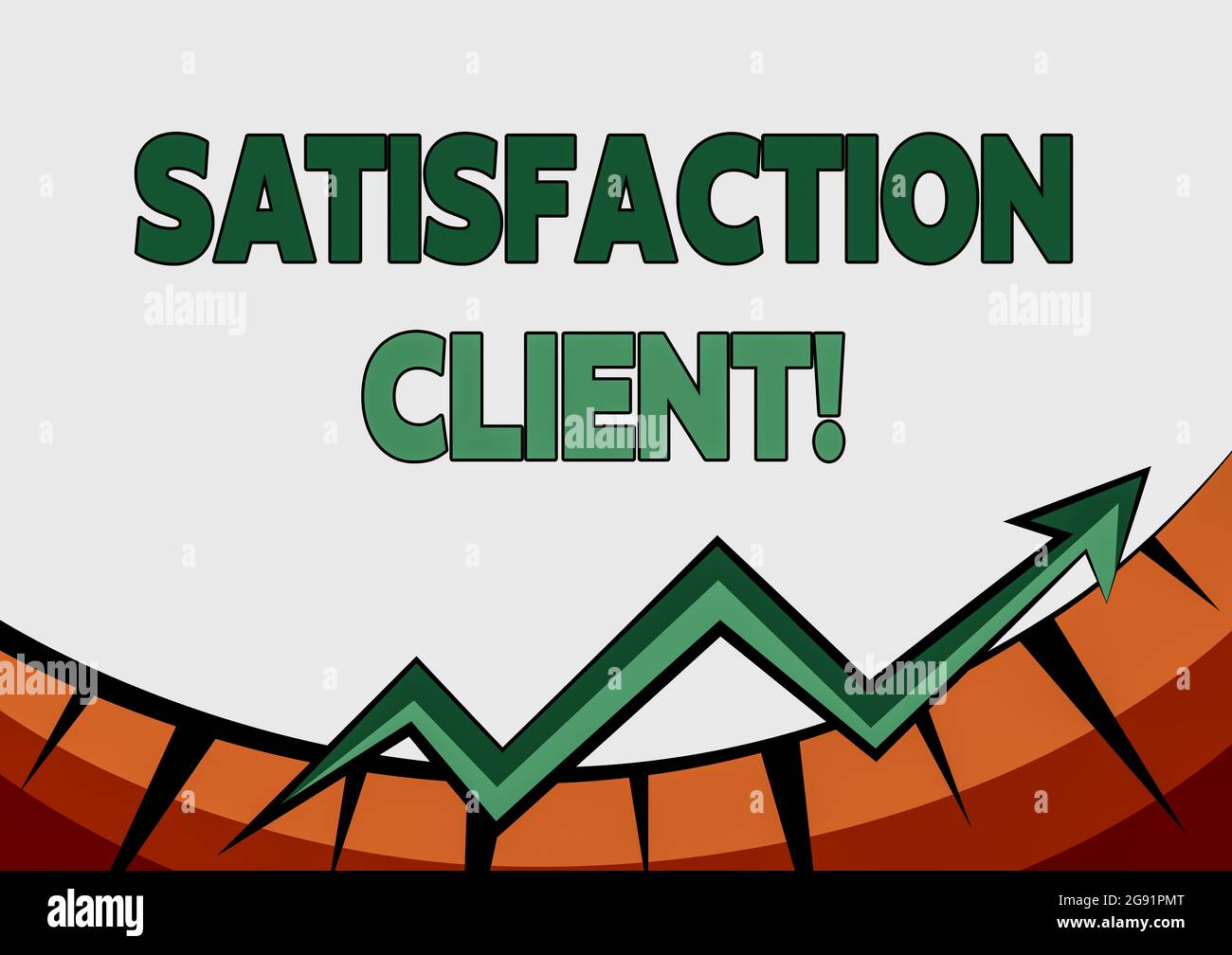 Hand writing sign Satisfaction Client. Internet Concept benefits which ...