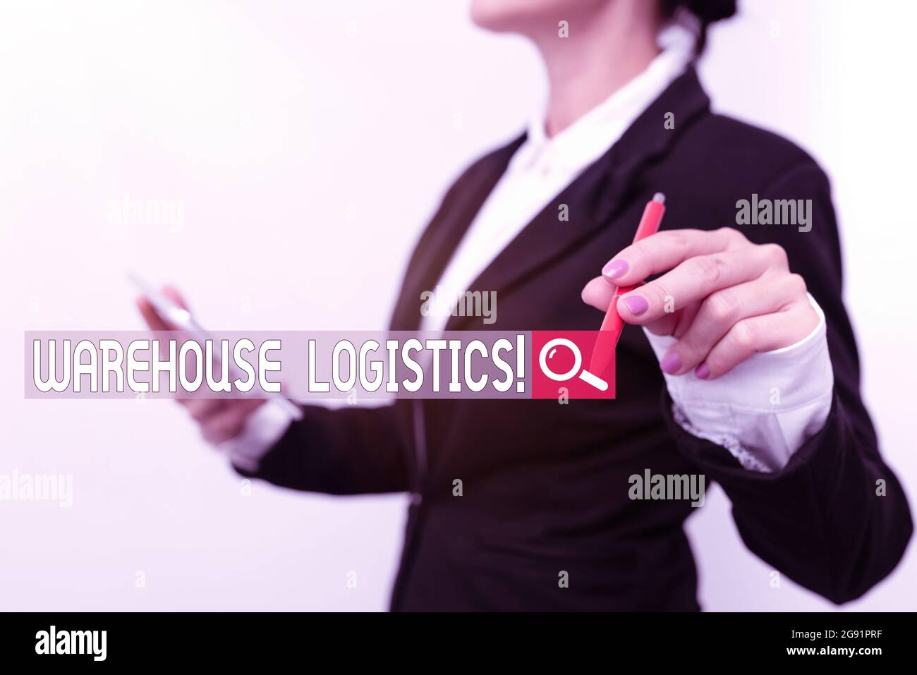Handwriting text Warehouse Logistics. Conceptual photo flow of both ...